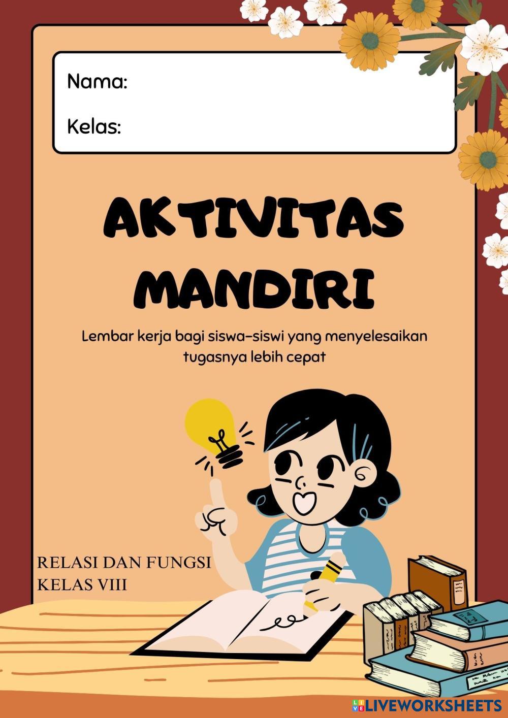 LKPD matematika relasi dan fungsi | Live Worksheets