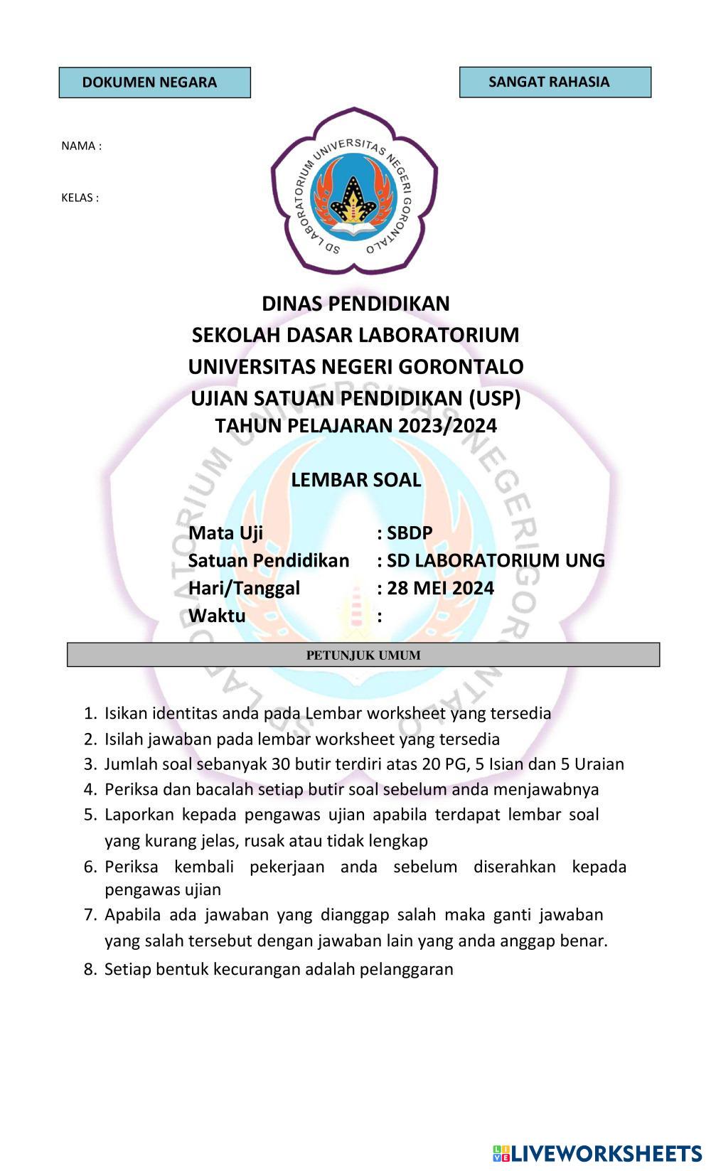 USP | Free Interactive Worksheets | 7718189