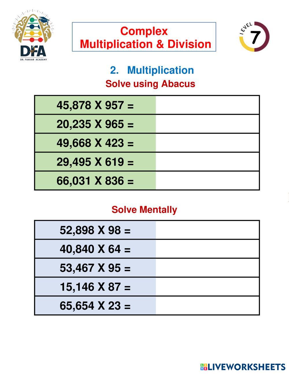Complex Addition, Substraction, Multiplication + Division (R2) | Live ...