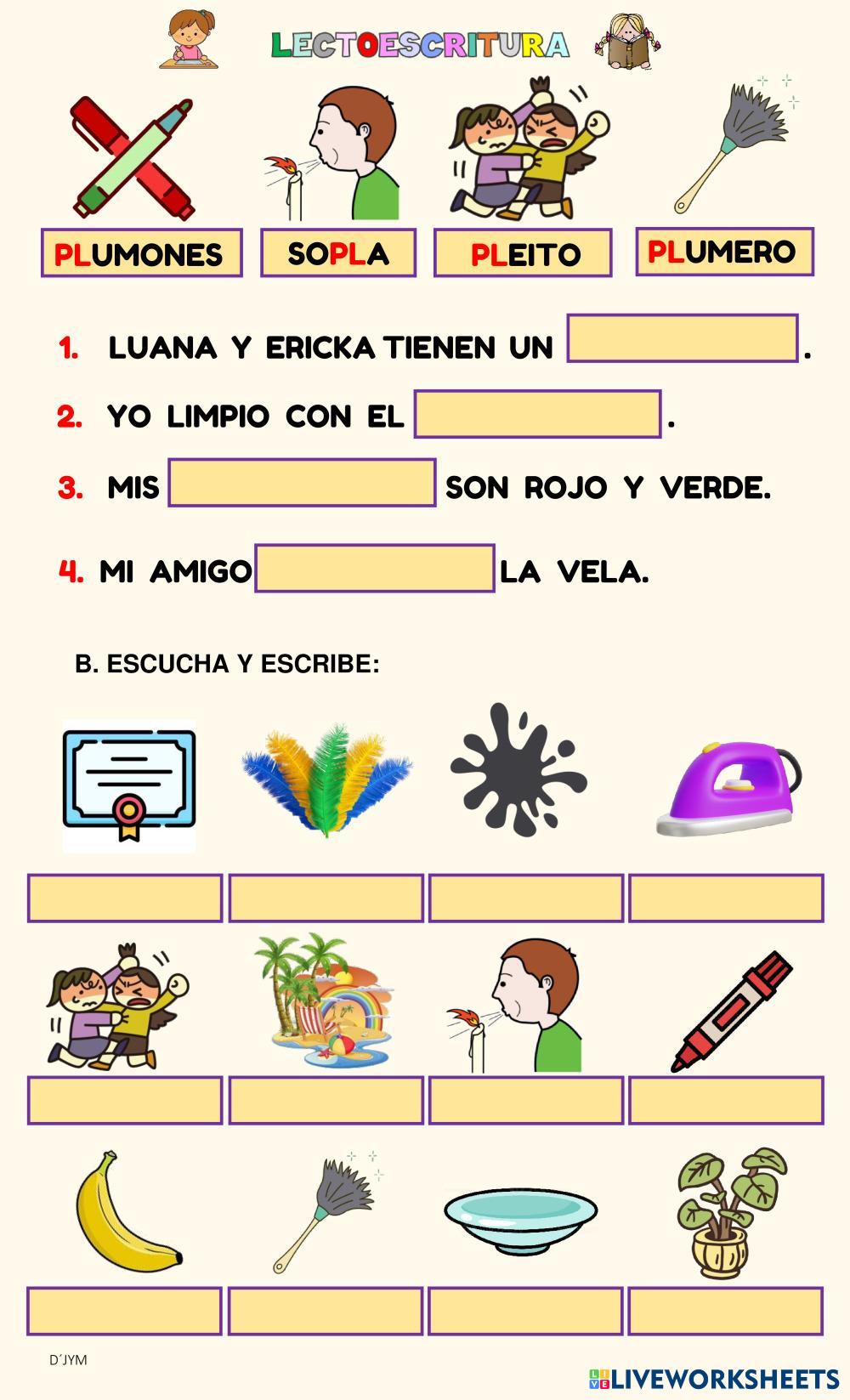 7722076 | PALABRAS CON: PLA - PLE - PLI - PLO - PLU