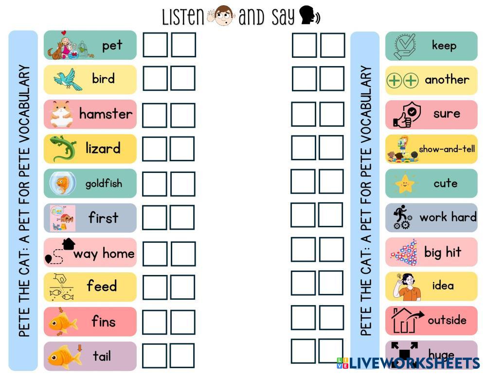 Pete the Cat A … | Free Interactive Worksheets | 7724108