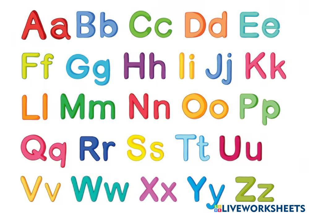 alphabet | Live Worksheets