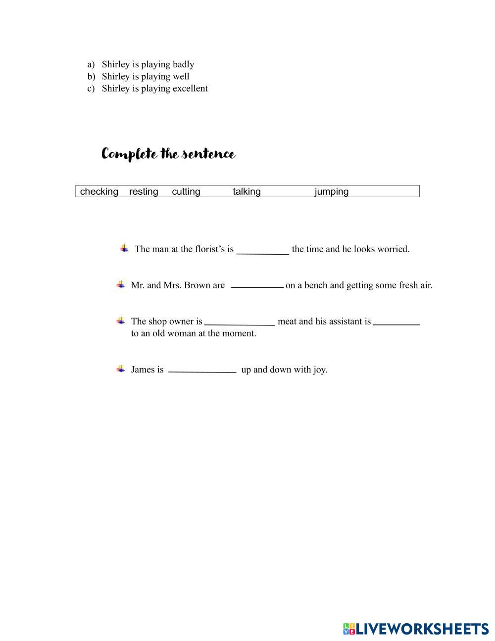 Exam activity | Live Worksheets