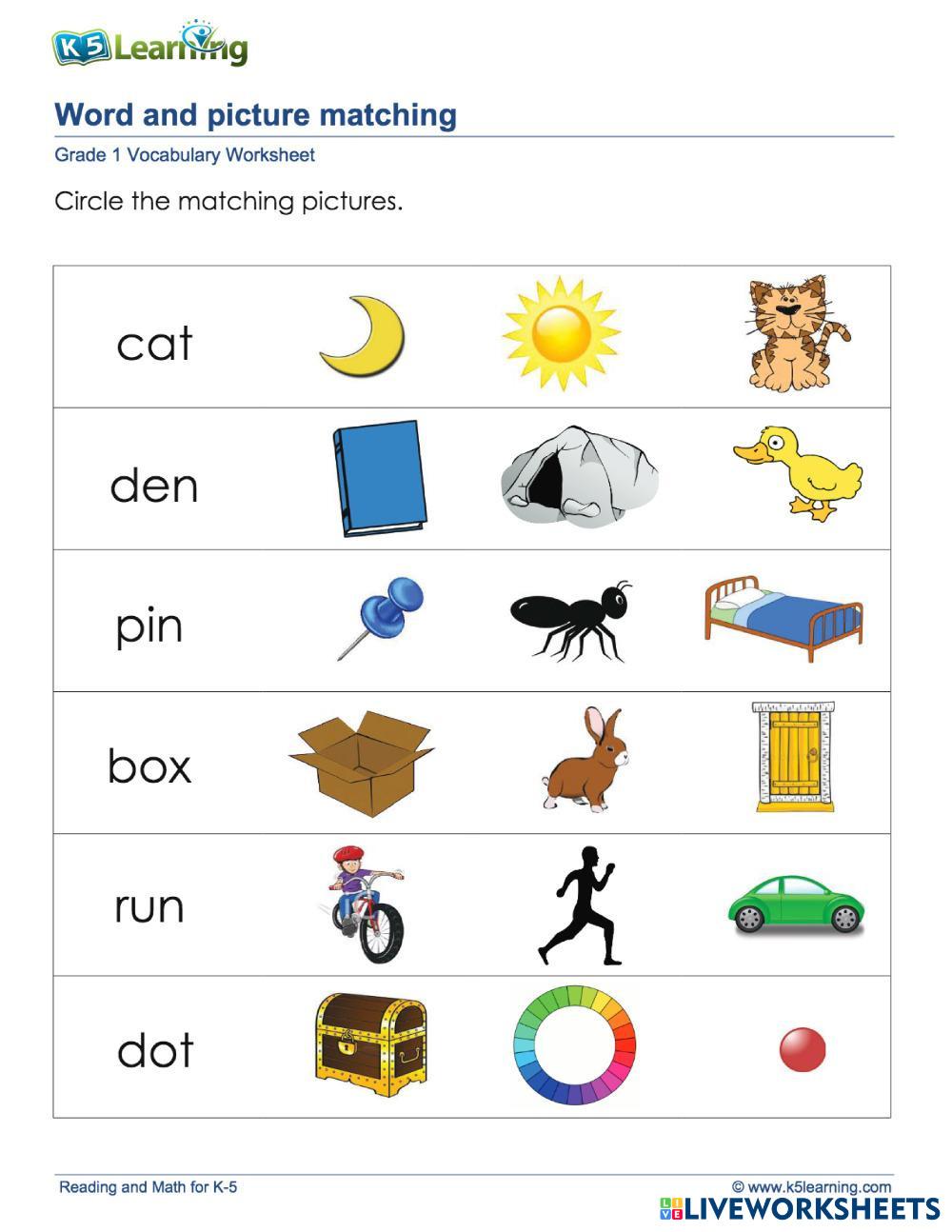 Reading CVC words | Live Worksheets