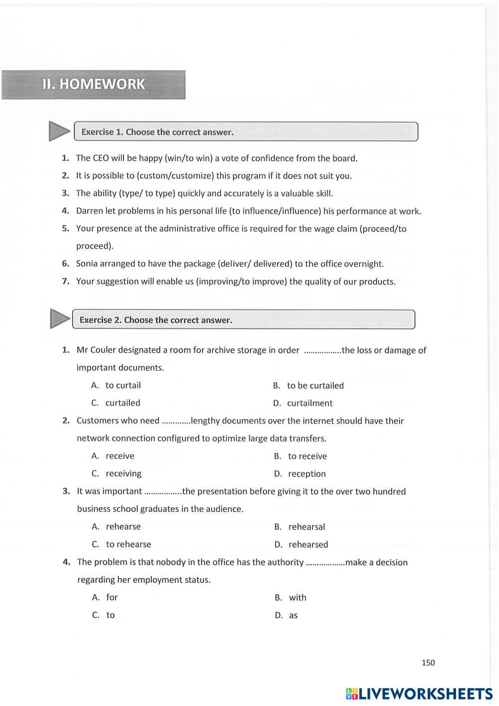 PRE TOEIC - UNIT 5 - R | Live Worksheets