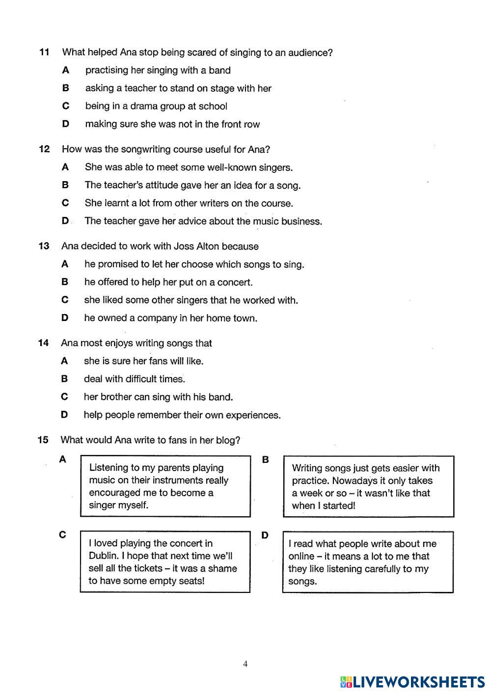 Foreign Teacher_S7_W2_VOCABULARY & FCE SPEAKING | Live Worksheets