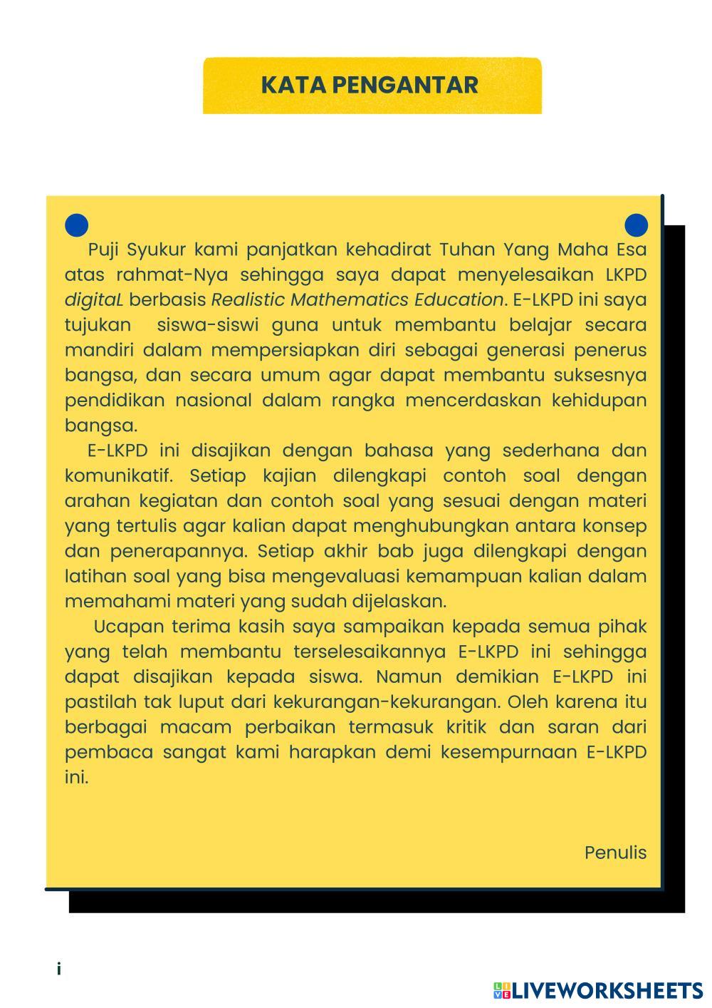 LKPD RME | Live Worksheets