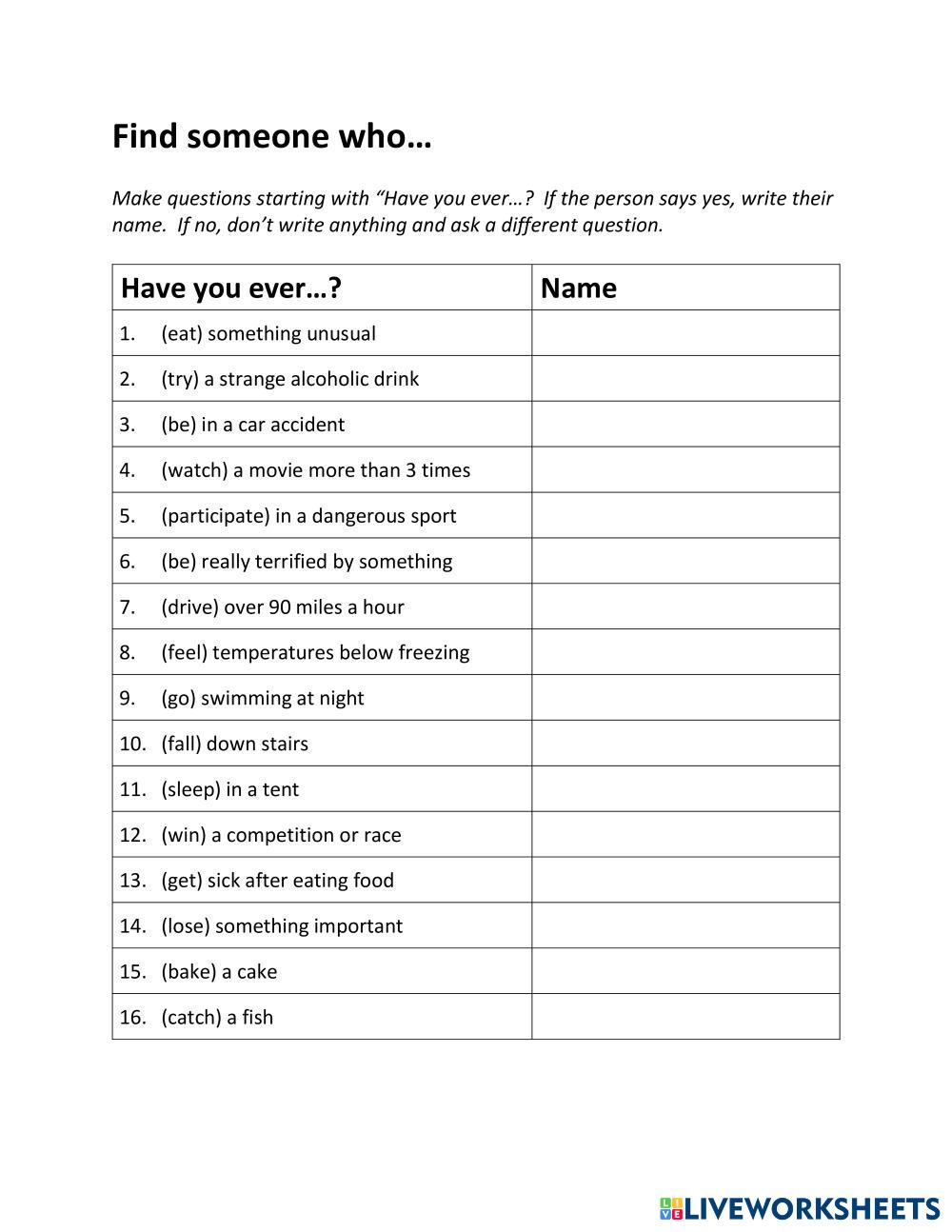 Find someone wh… | Free Interactive Worksheets | 7735534