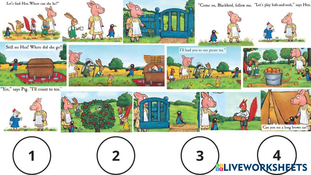 HIDE AND SEEK PIG | Live Worksheets