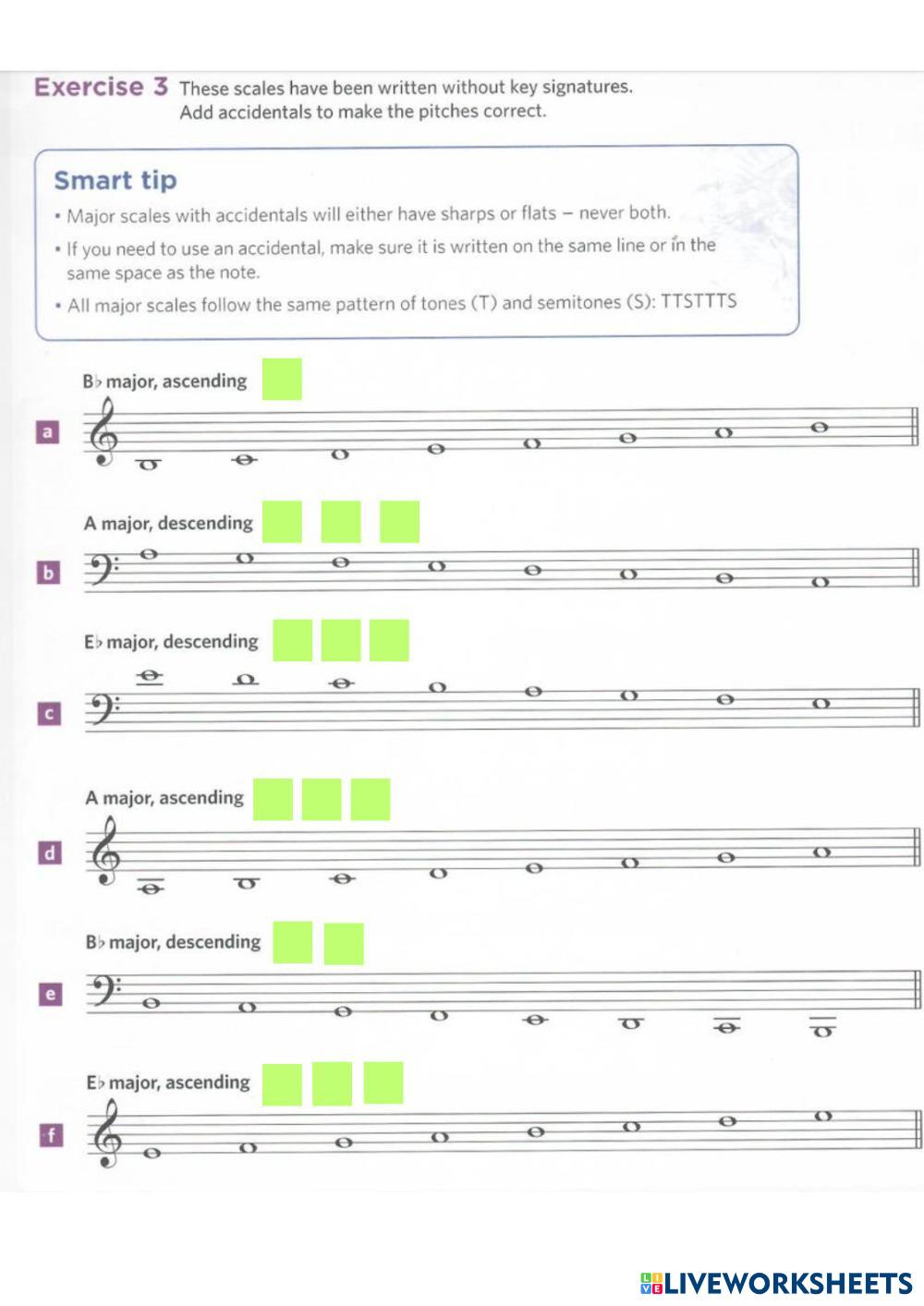 Key Signature G… | Free Interactive Worksheets | 7737229
