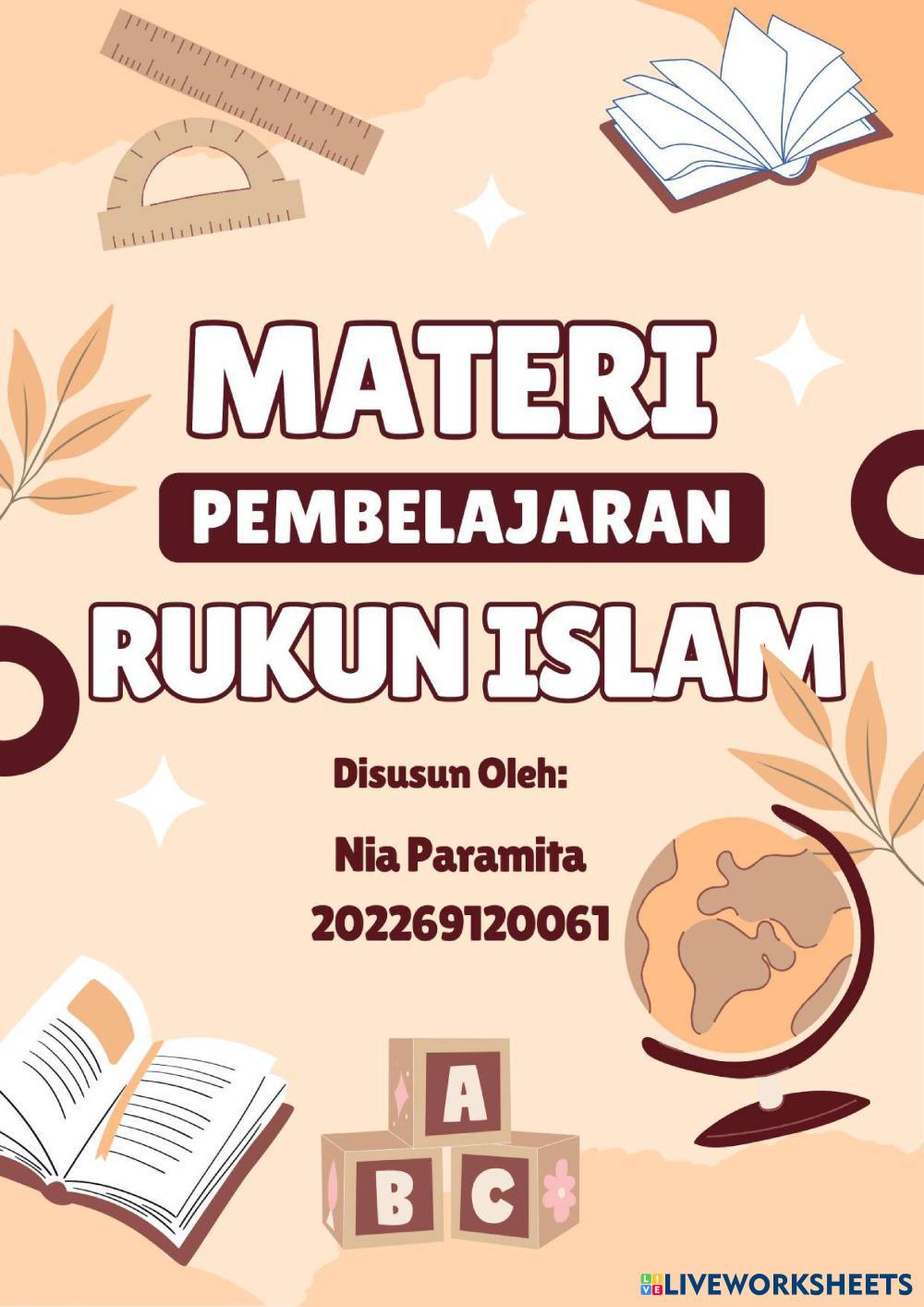 Rukun Islam | Free Interactive Worksheets | 7739753