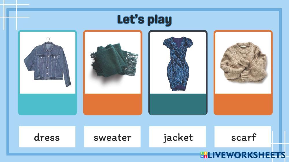 clothes | Live Worksheets