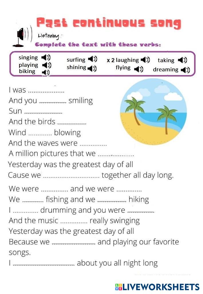 Past Continuous Tense | Live Worksheets