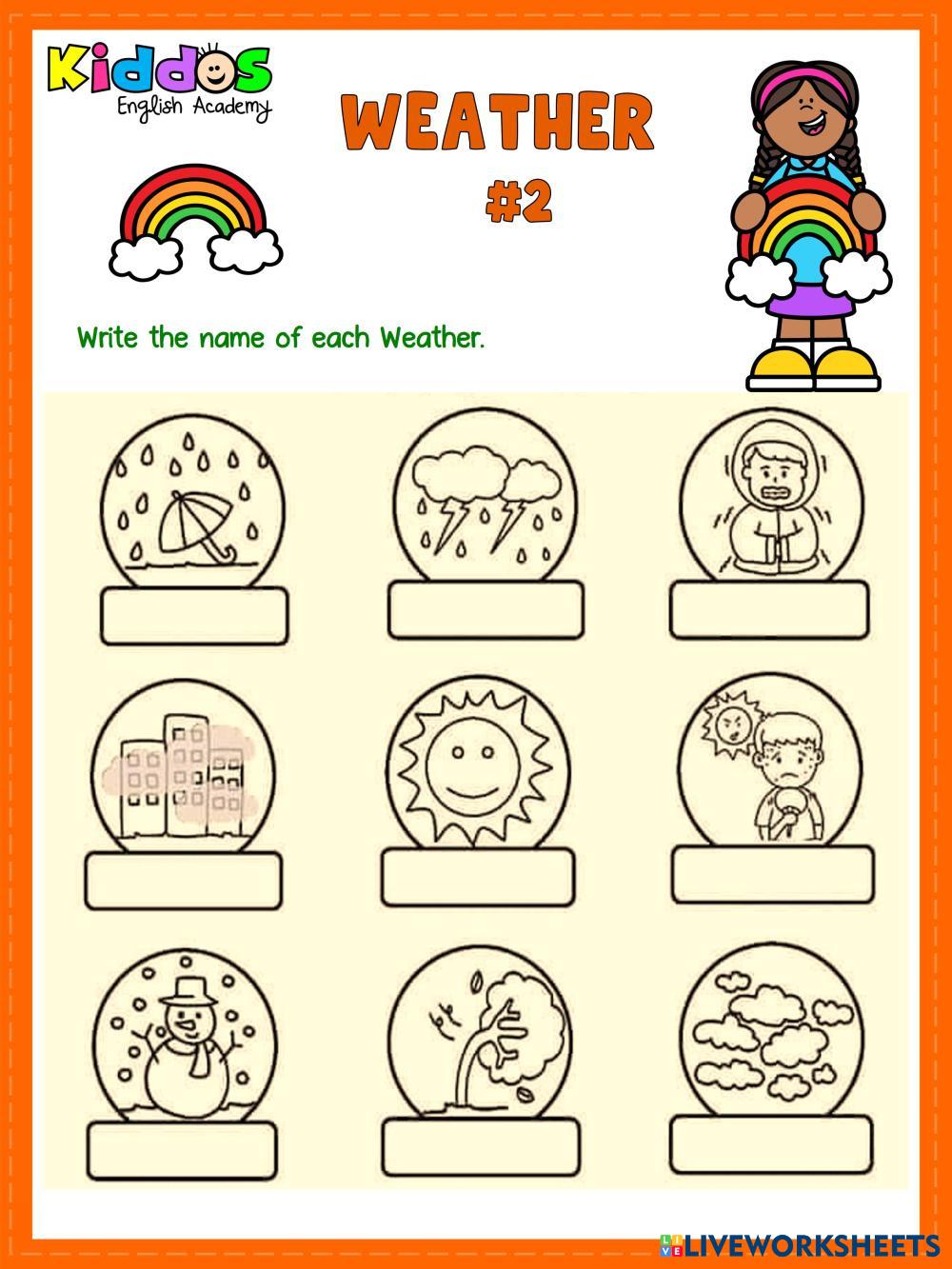 Weather #2 | Live Worksheets