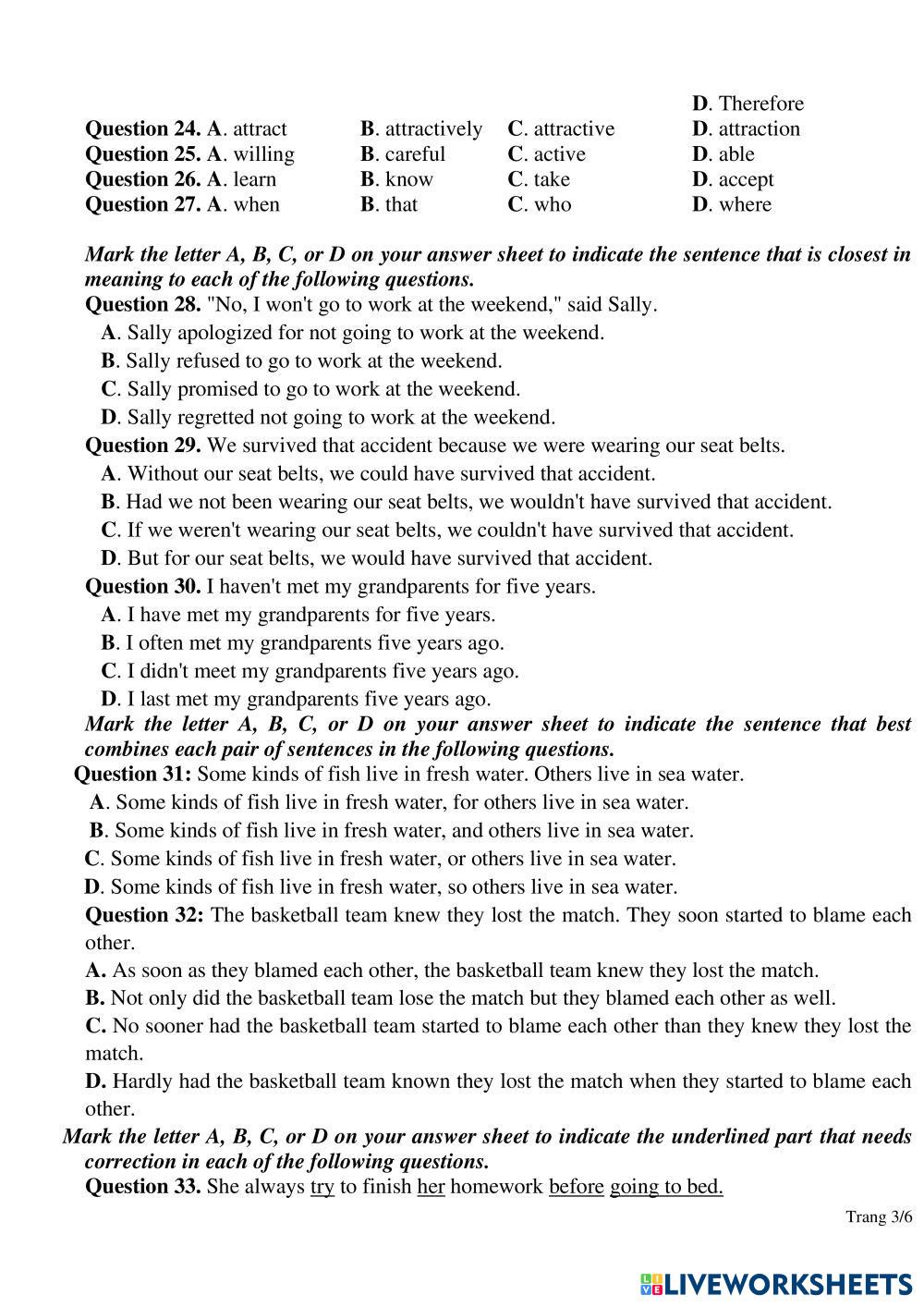 CALT - Class - … | Free Interactive Worksheets | 7743505