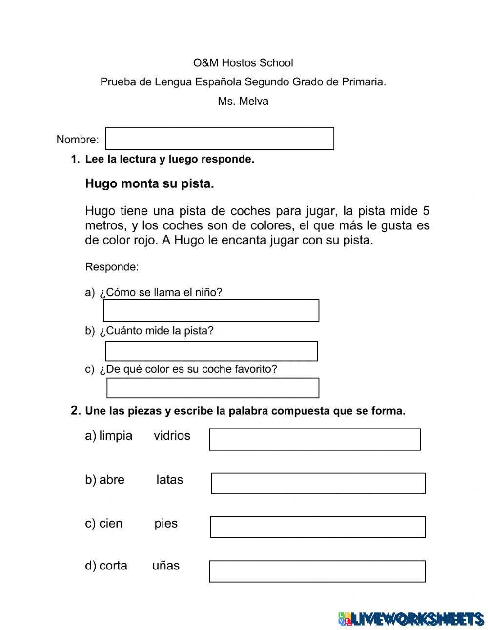 practica español | Live Worksheets