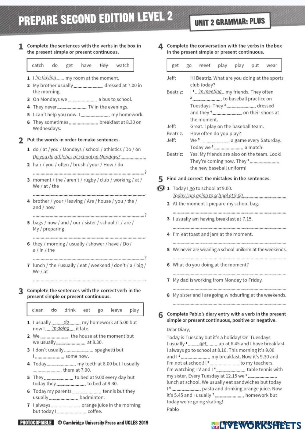 JUNE 19 - TEST | Live Worksheets