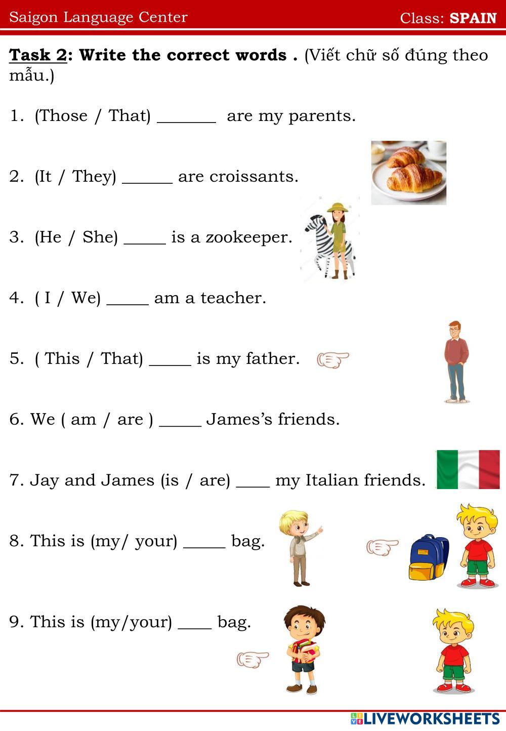 SPAIN | Live Worksheets