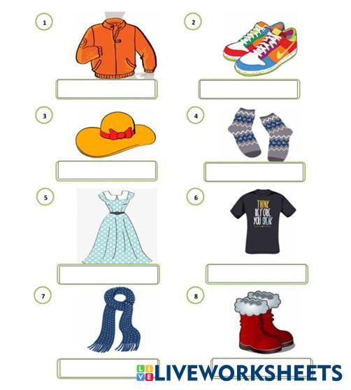 clothes | Live Worksheets