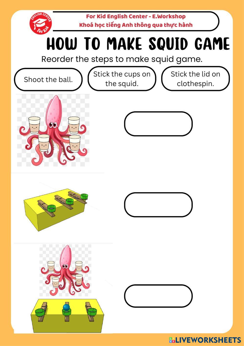 SQUID GAME | Free Interactive Worksheets | 7753609