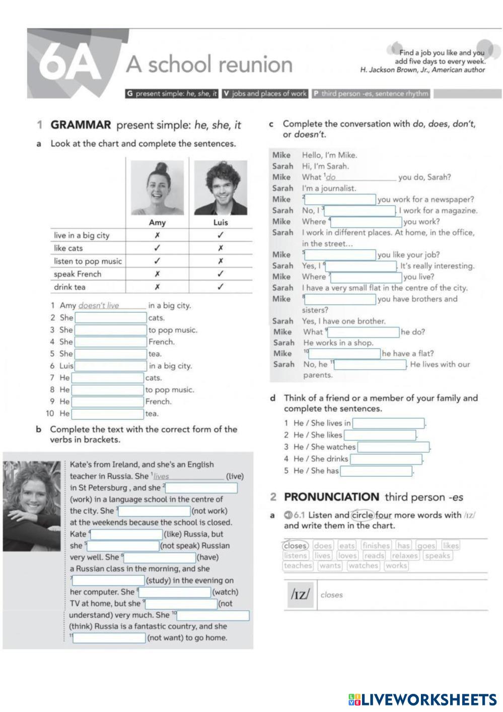 6B 7753917 | englishgotcha | Live Worksheets