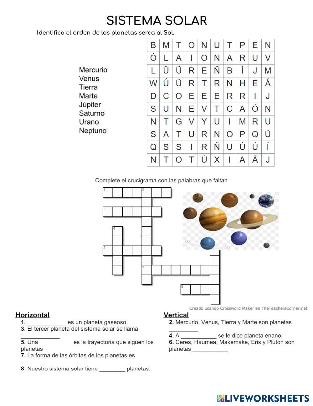 SISTEMA SOLAR 2627 | Ruth adriana thea huillacañahui.