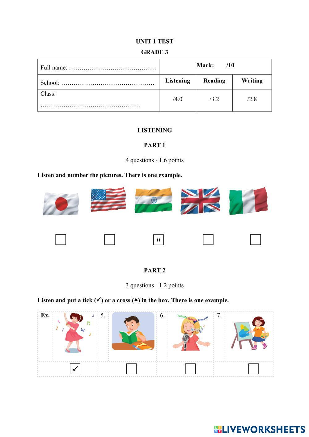 SS3 - UNIT 1 TE… | Free Interactive Worksheets | 7757797