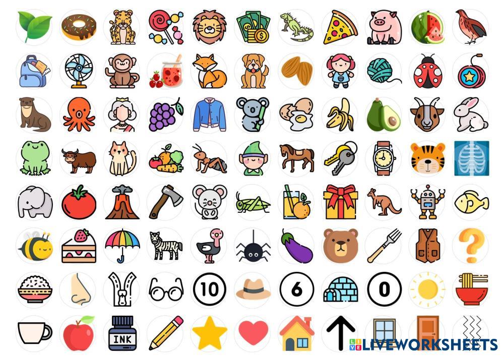 88 words for Aa… | Free Interactive Worksheets | 7758208