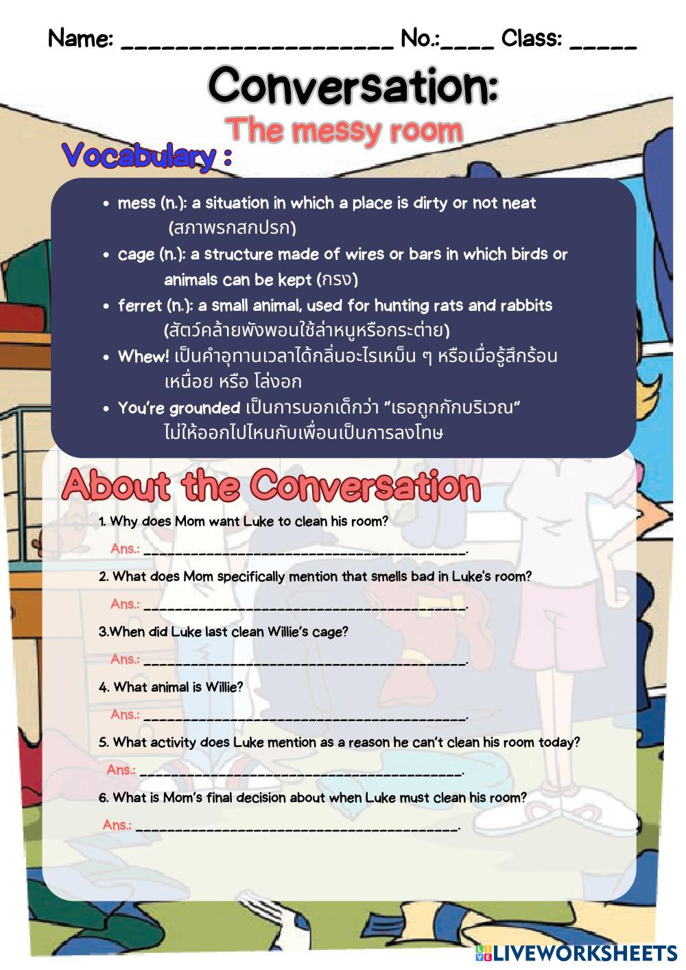 M.4_Unit2_Conversation 7759201 | I Panisa | Live