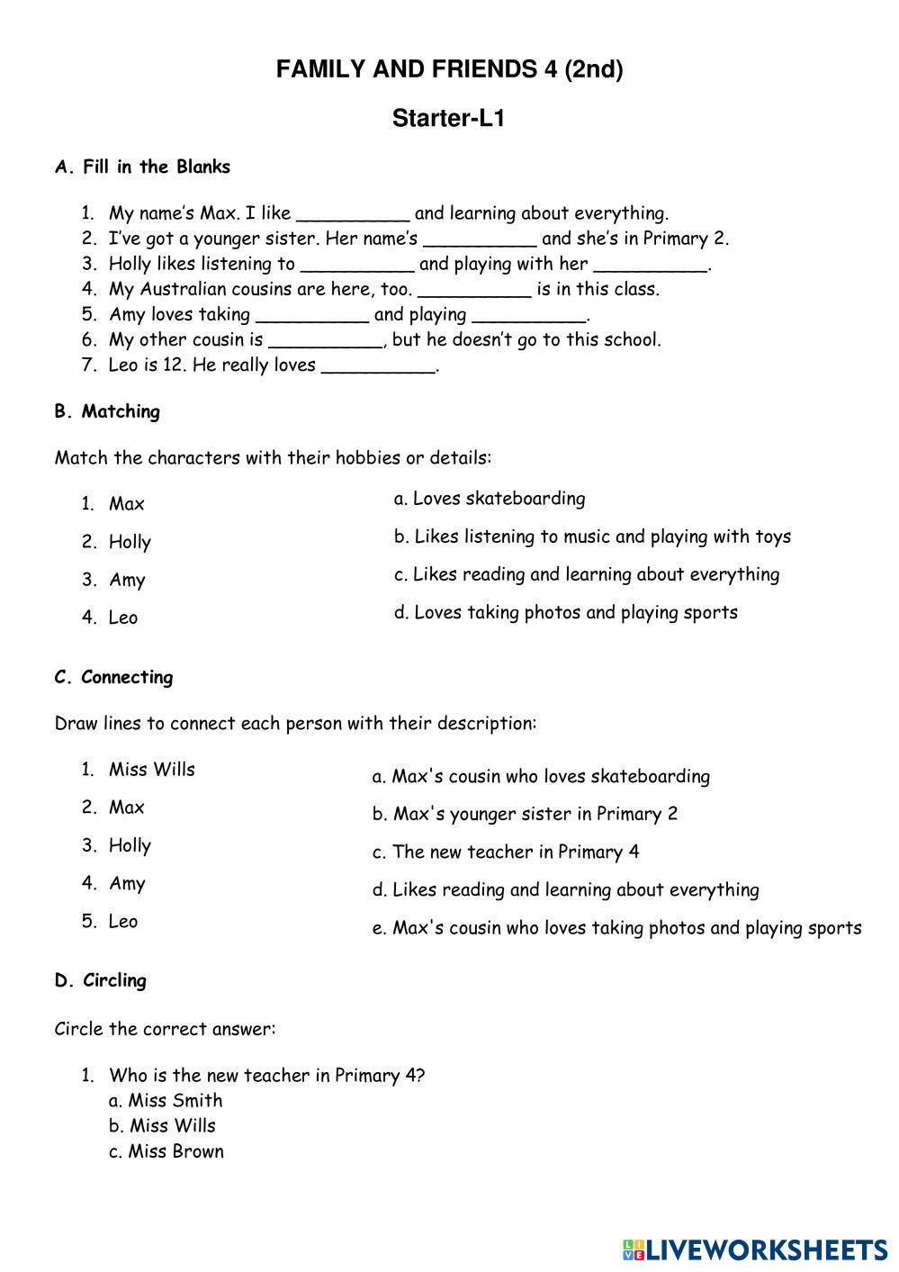 7759277 | FF4-Starter-L1 | William252 | LiveWorksheets