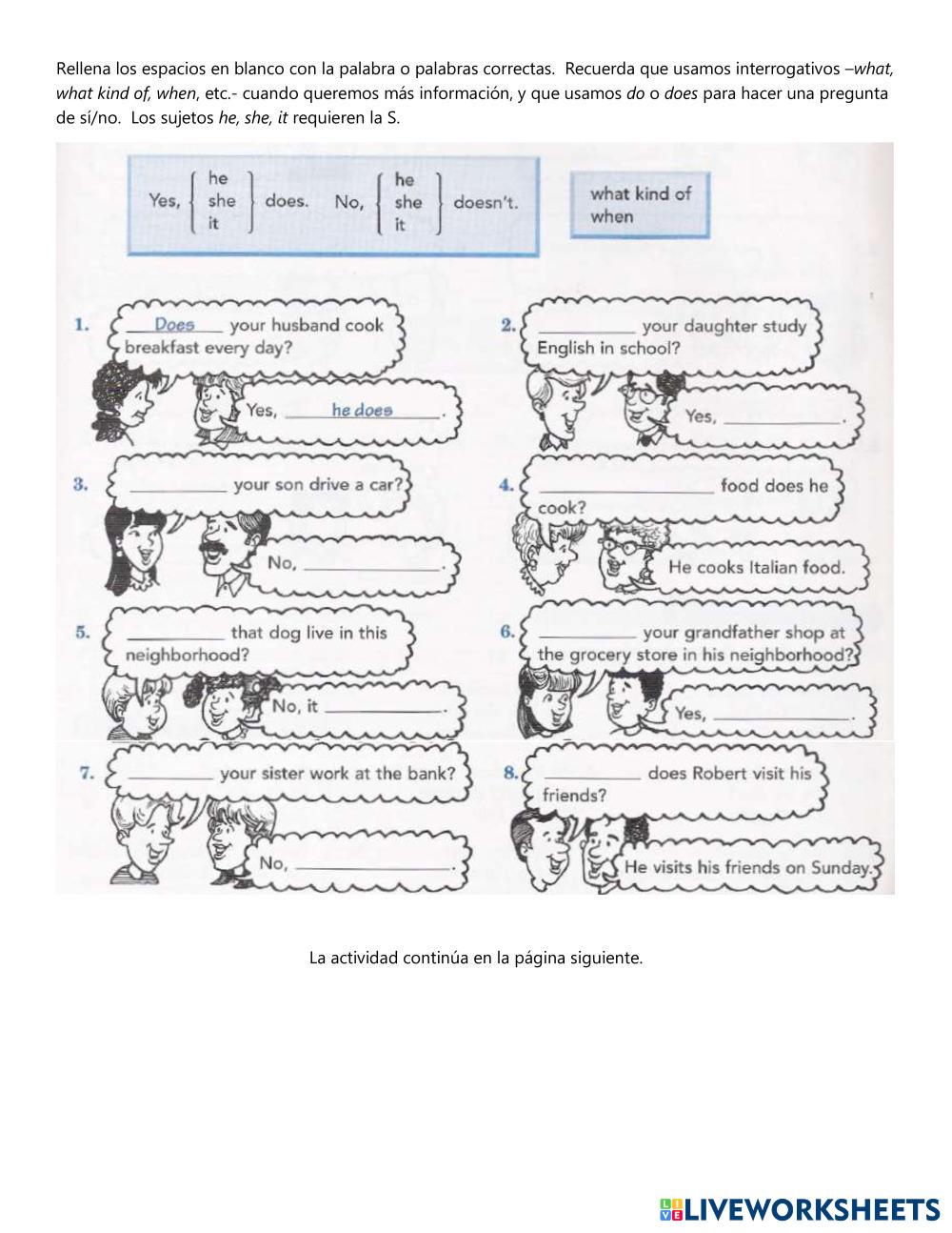 SxS1 WB p 69-70 | Live Worksheets