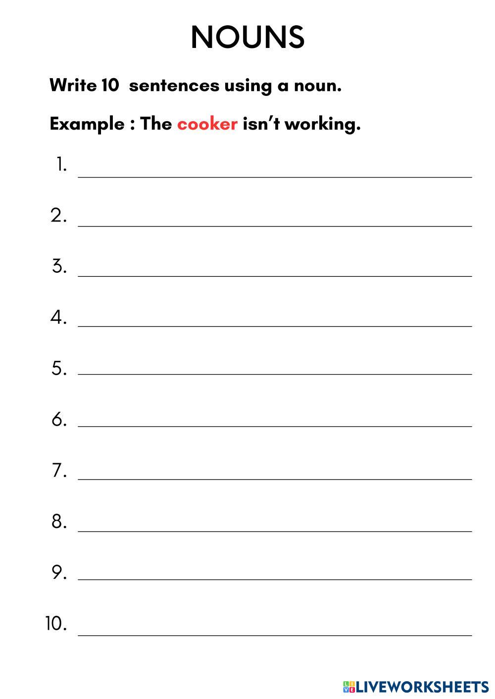 7763717 | NOUNS | ija fishol | LiveWorksheets