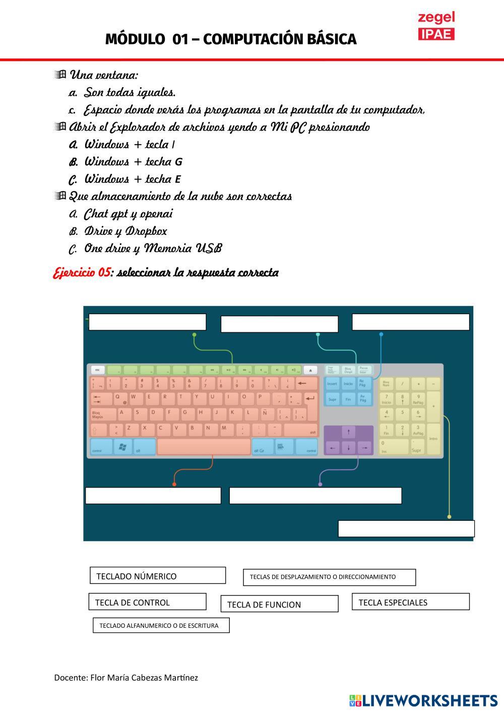 Computación Bás… | Free Interactive Worksheets | 7764841