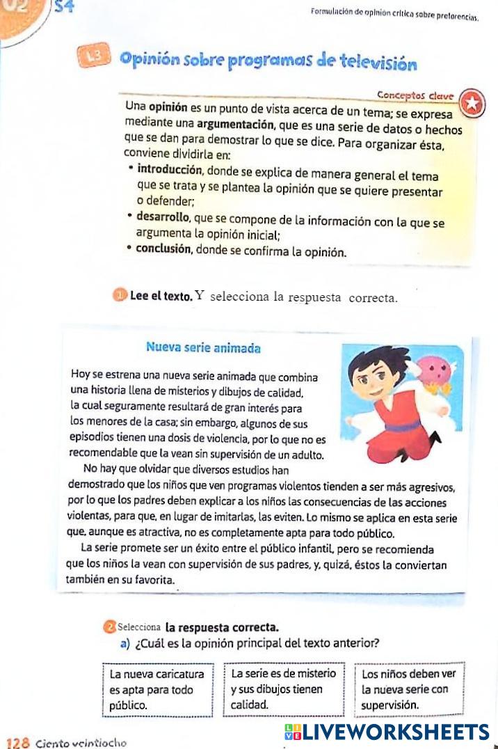 Programas televisivos | Live Worksheets