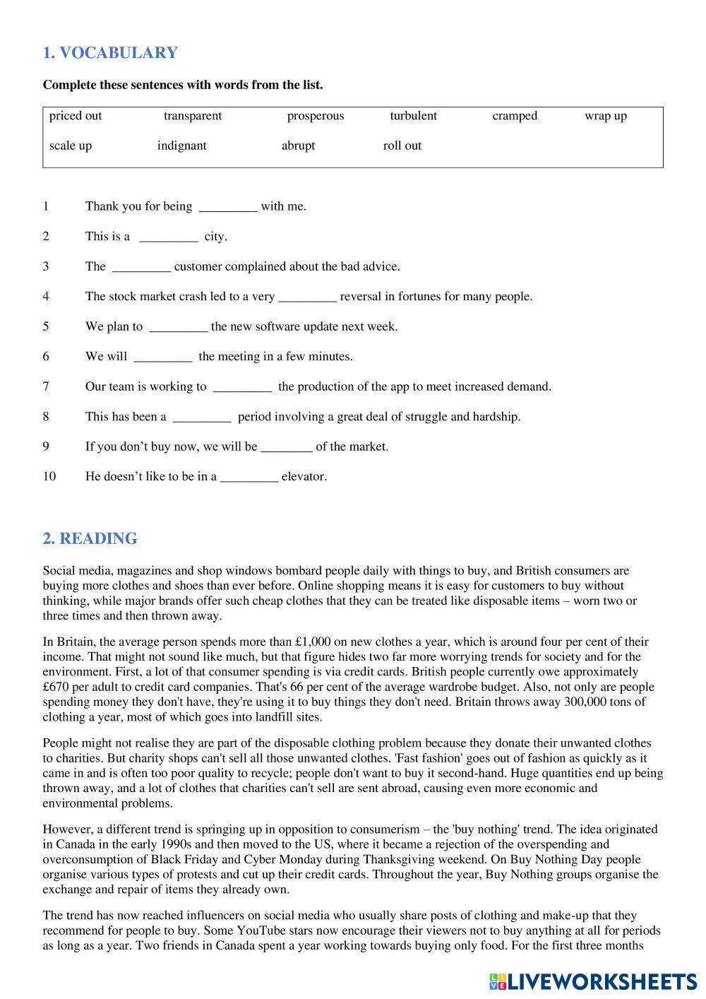 Final Test B2 | Live Worksheets