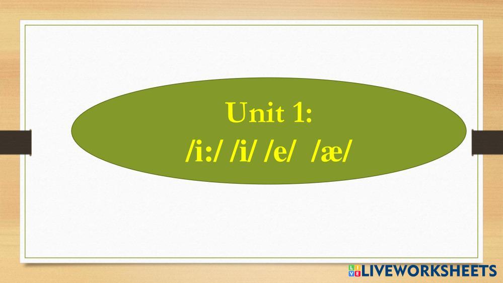 IPA - UNIT 1 MS… | Free Interactive Worksheets | 7769598