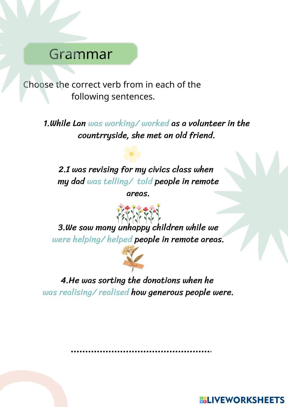 Exercises | Live Worksheets