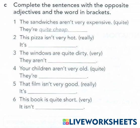 2b Ex 1 (c), Ex 2 (a) | Live Worksheets
