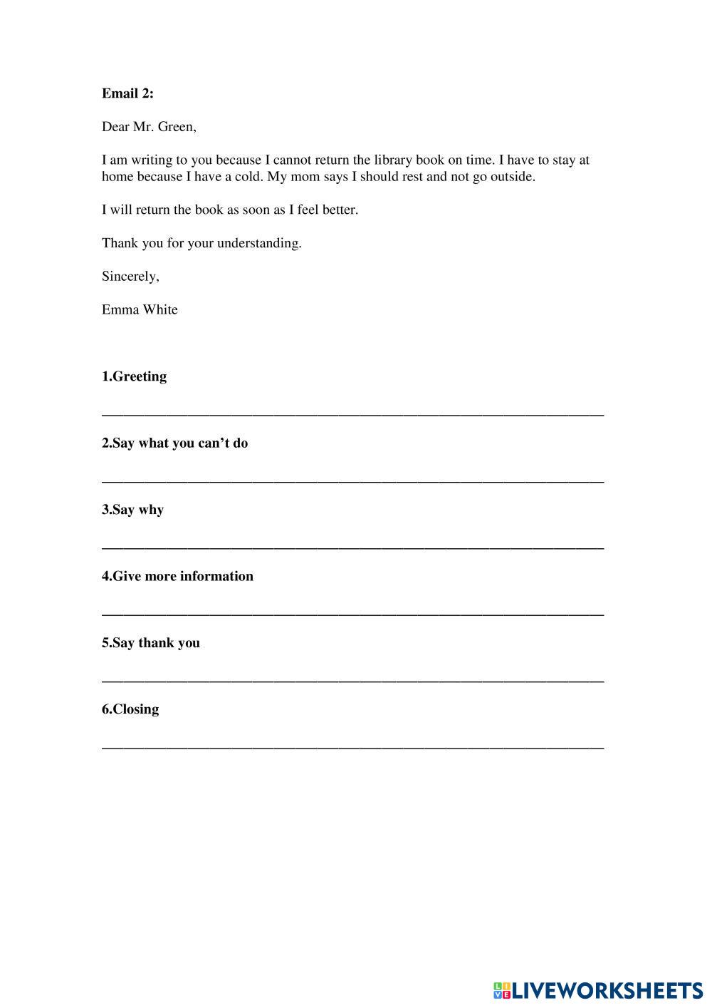 Write a formal … | Free Interactive Worksheets | 7770126