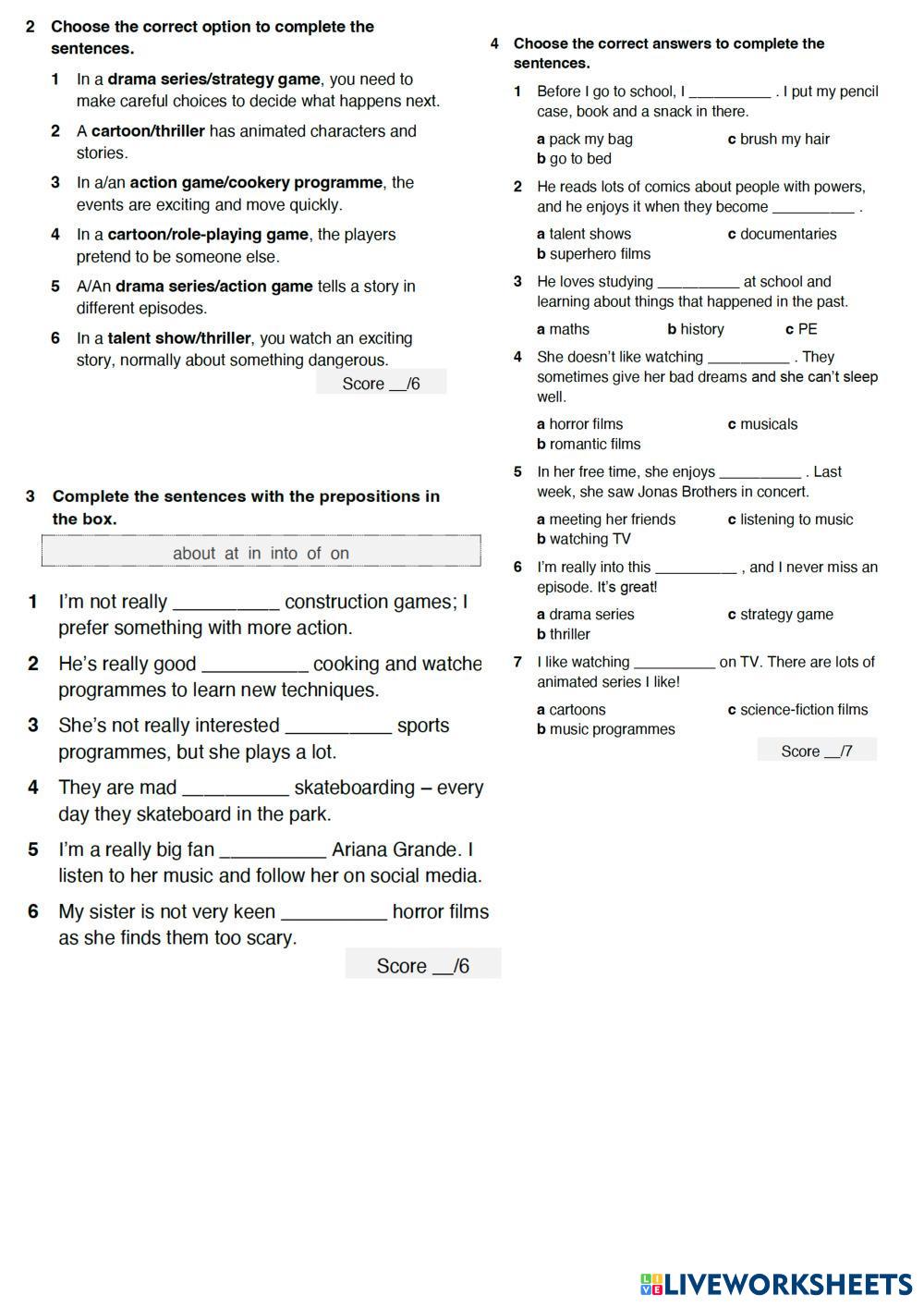 GI A2+ Module 1… | Free Interactive Worksheets | 7778389