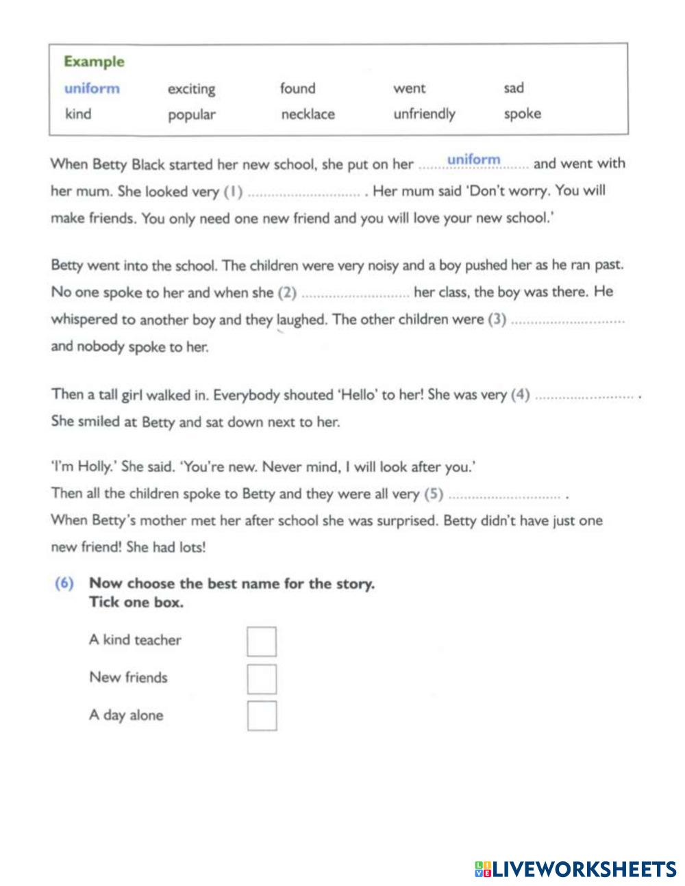Test 8 reading part 1, 2, 3 - Succeed in | Live Worksheets