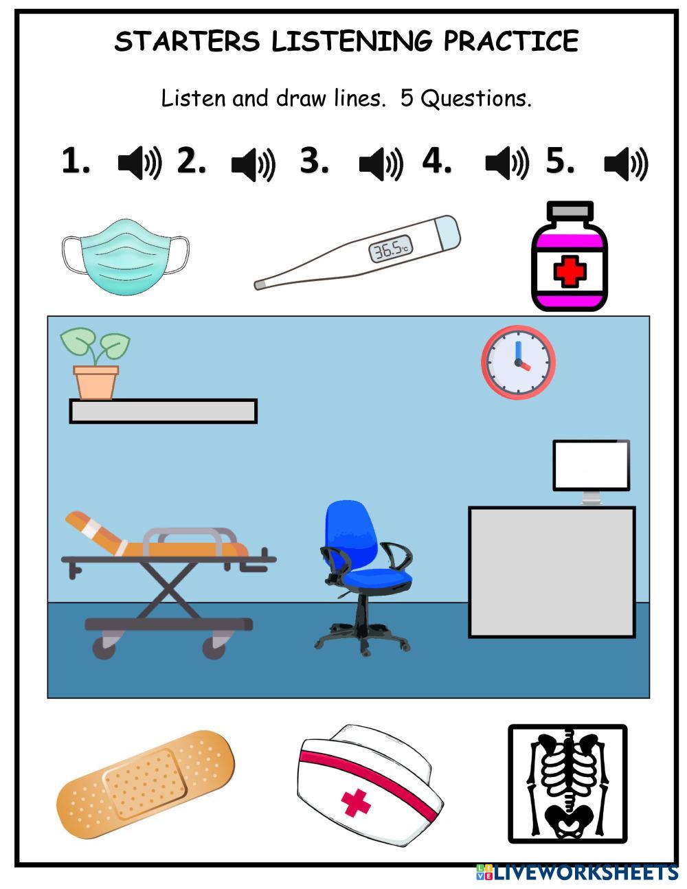 Doctor's Office… | Free Interactive Worksheets | 7780763