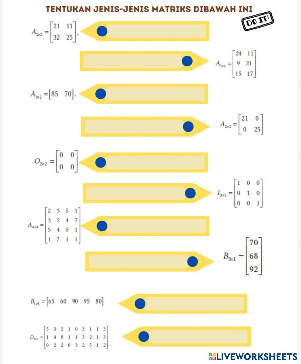 LKPD JENIS-JENIS MATRIKS 7781939 | Agnes Reswari I | Live