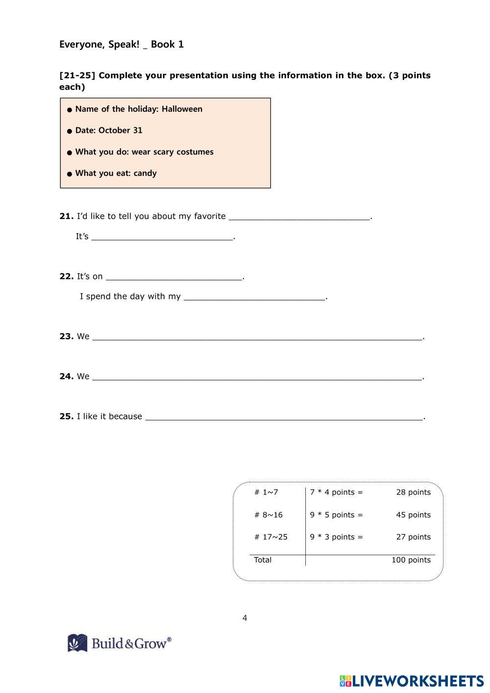 Everyone Speak … | Free Interactive Worksheets | 7783136