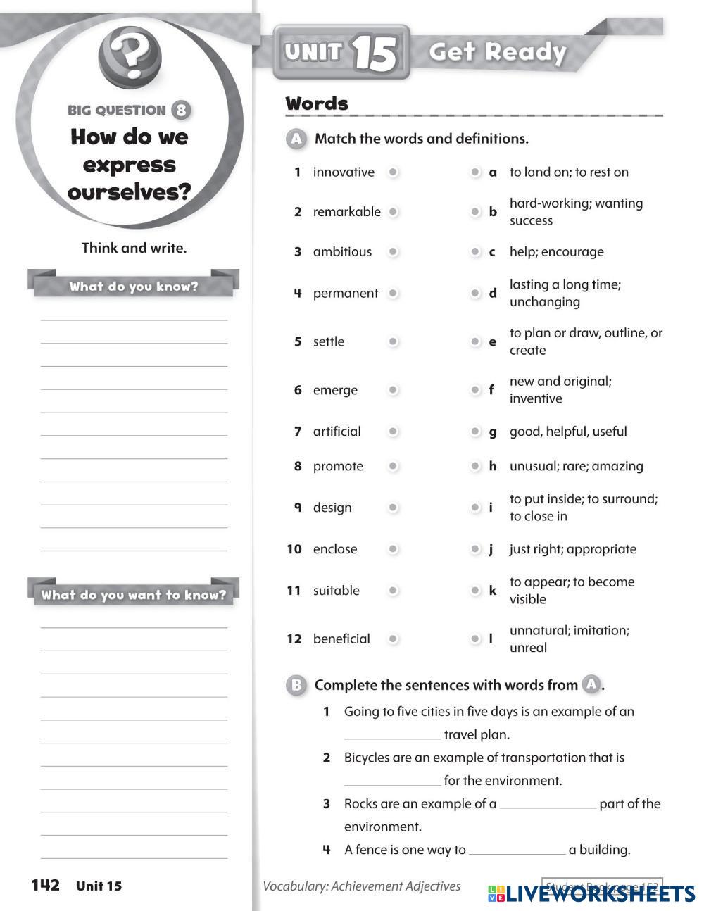 Unit 15 | Axon | Live Worksheets