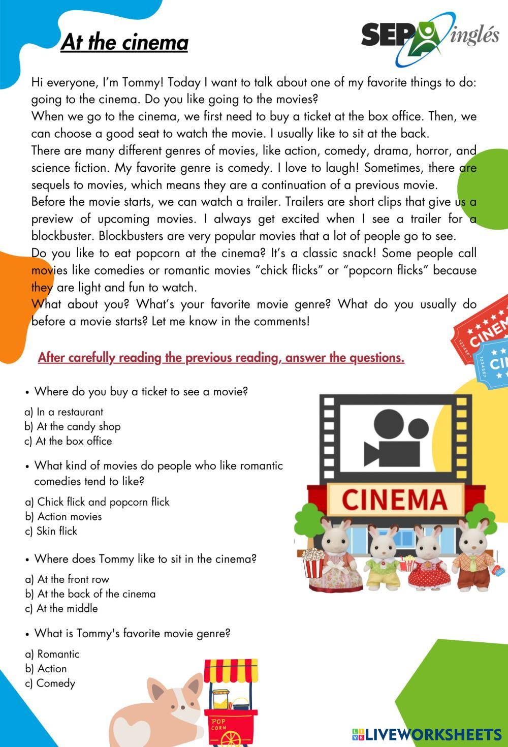 7791422 | At the cinema. Reading | Aitana Huerta