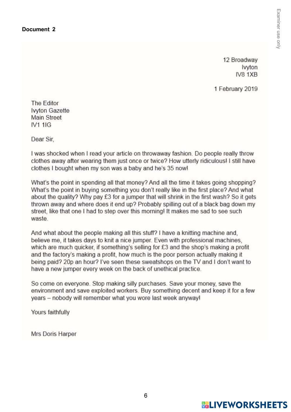 FS English Leve… | Free Interactive Worksheets | 7795184