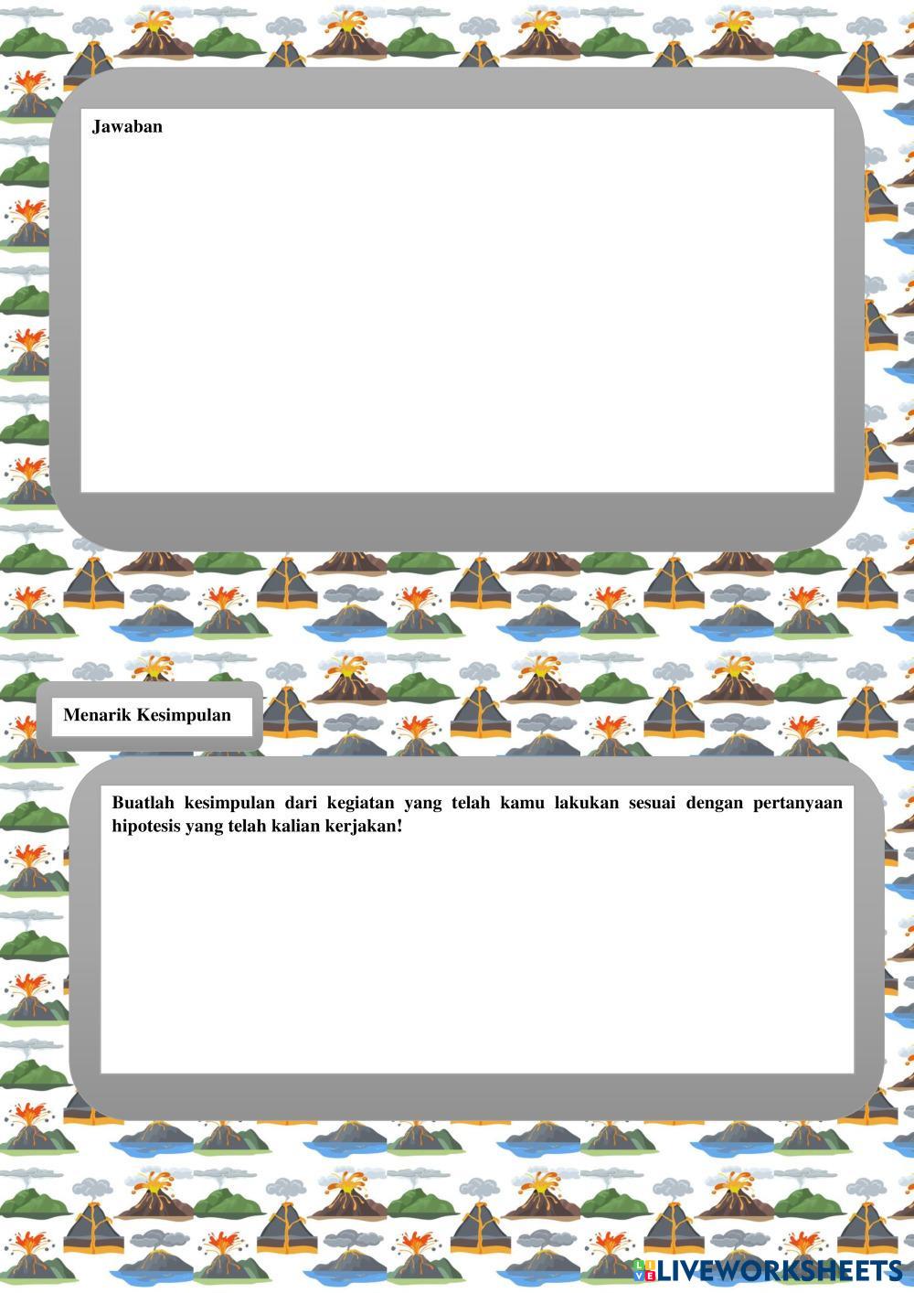 Gunung Meletus | Free Interactive Worksheets | 7796965