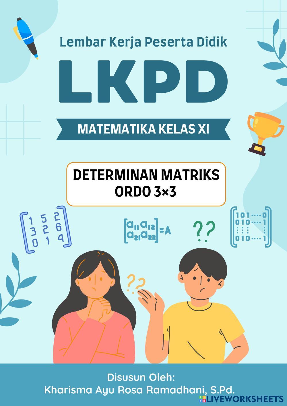 LKPD DETERMINAN… | Free Interactive Worksheets | 7798290
