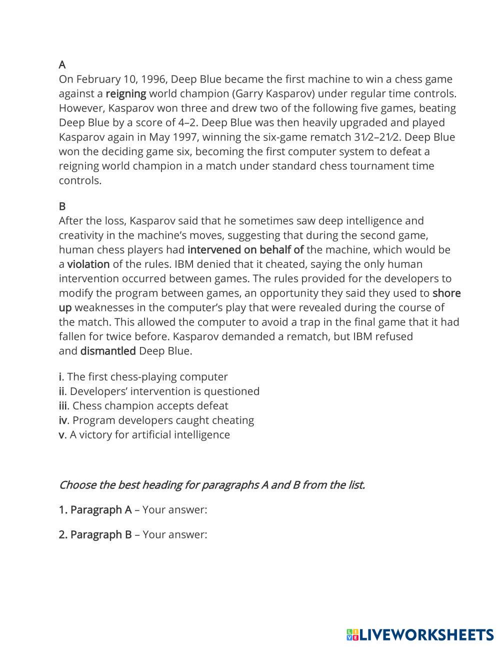 7800012 | Reading 5 – Matching Headings – Bài Thực Hành